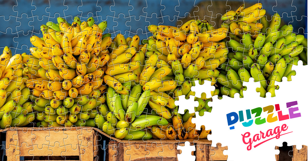 Bananas in boxes Jigsaw Puzzle (Plants, Fruits) | Puzzle Garage