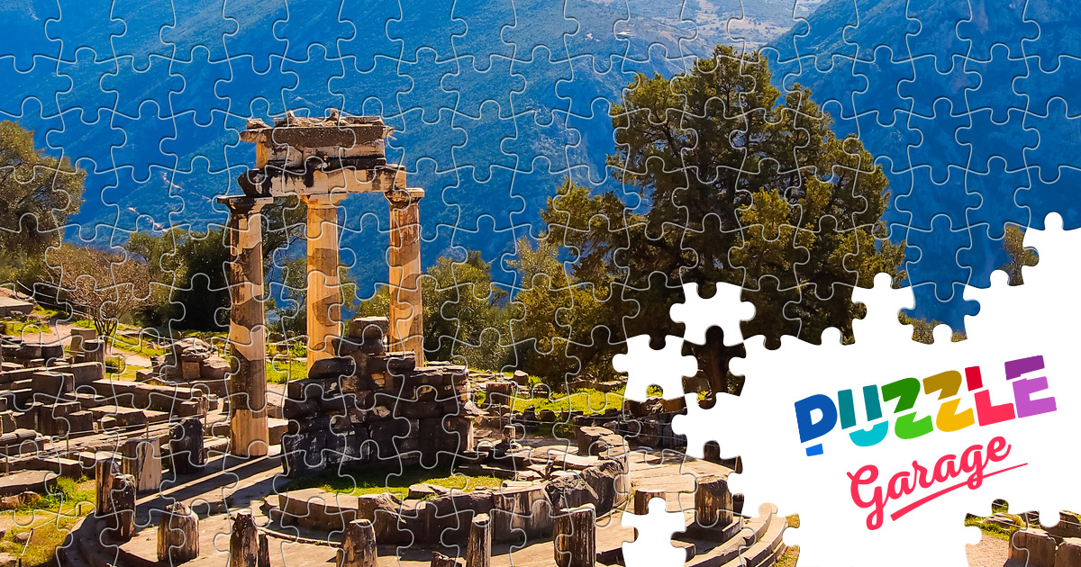 Temple of Apollo at Delphi Jigsaw Puzzle (Countries, Greece) | Puzzle ...
