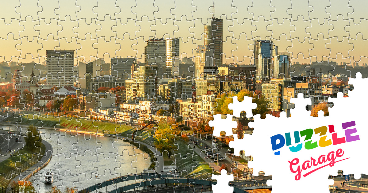 Vilnius panorama Jigsaw Puzzle (Countries, Lithuania) | Puzzle Garage