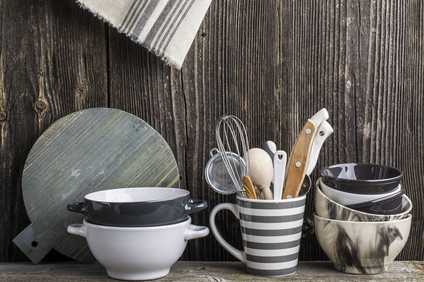 Kitchen utensils in gray colors Jigsaw Puzzle (Home, Interiors ...