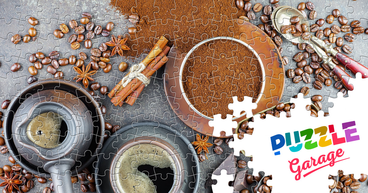 Coffee and coffee beans Jigsaw Puzzle (Home, Food) | Puzzle Garage
