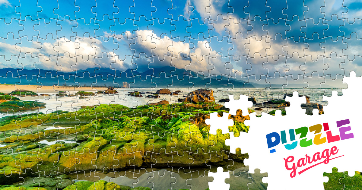 Rocks on the beach in Da Nang Jigsaw Puzzle (Countries, Vietnam ...