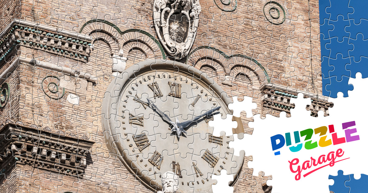 Clock on Santa Maria Maggiore Jigsaw Puzzle (Countries, Italy) | Puzzle ...