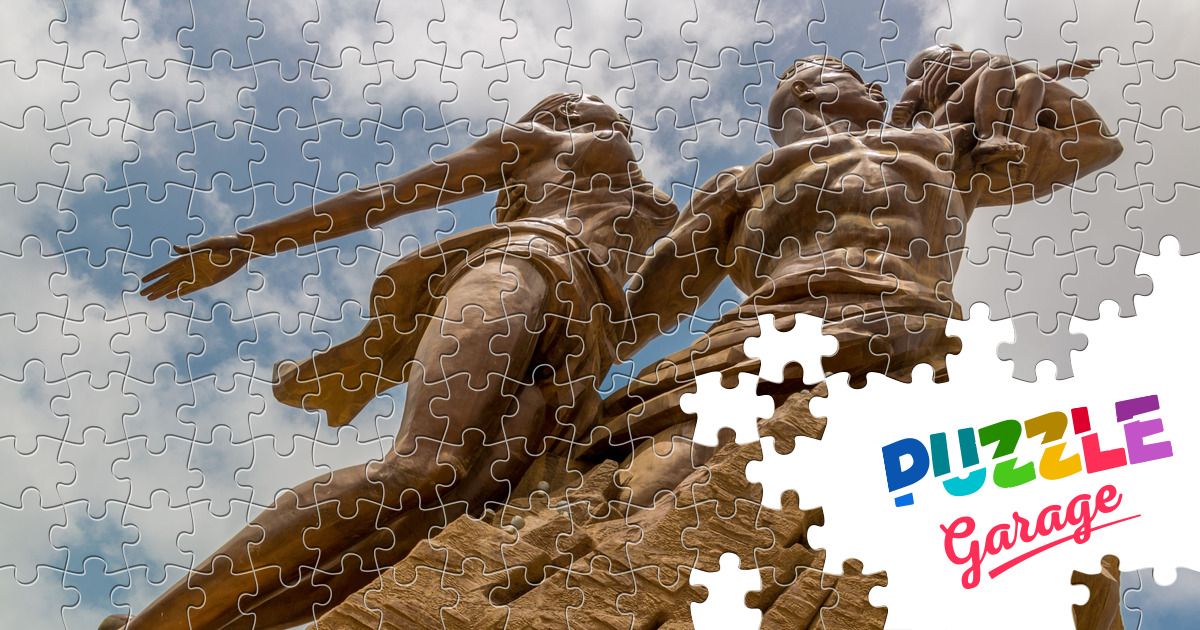 African Renaissance Monument Jigsaw Puzzle (Art, Sculpture) | Puzzle Garage