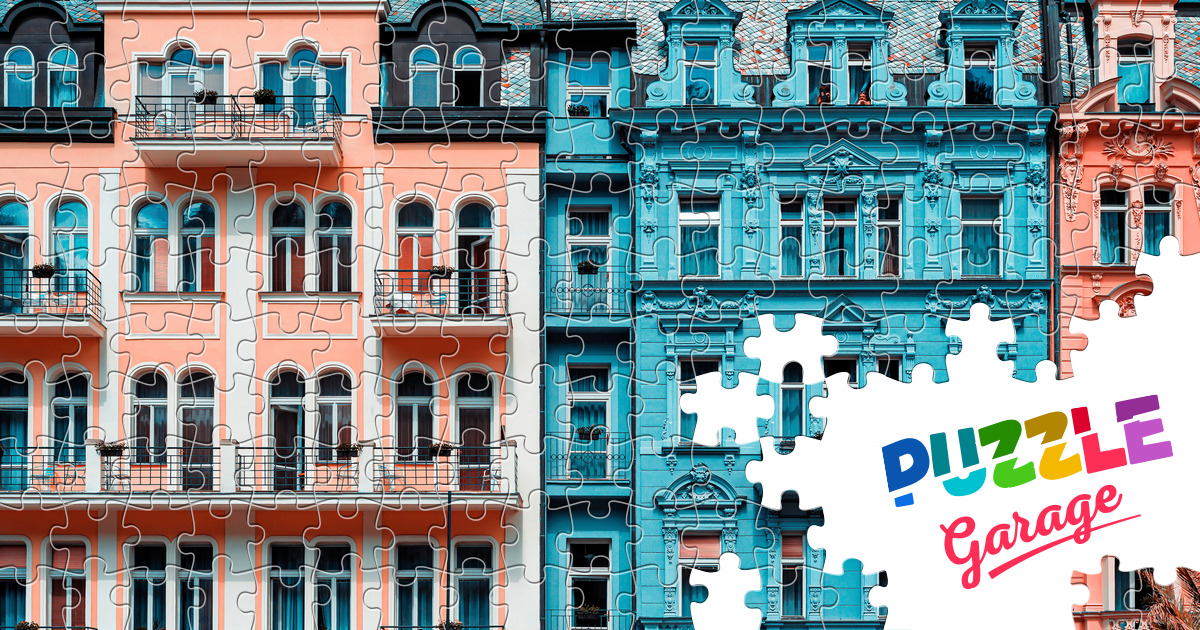 Facades of ancient buildings Jigsaw Puzzle (Home, Facades) | Puzzle Garage