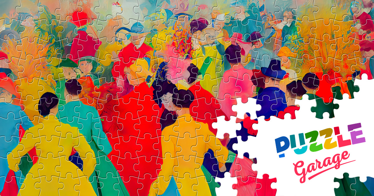 Dancing people Jigsaw Puzzle (Art, Painting) | Puzzle Garage