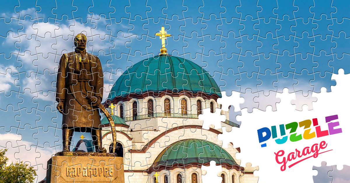 Monument to Karađorđe and Church of St. Sava Jigsaw Puzzle (Countries ...