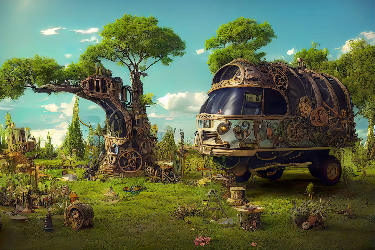 Steampunk machine Jigsaw Puzzle (Space, Sci-Fi) | Puzzle Garage