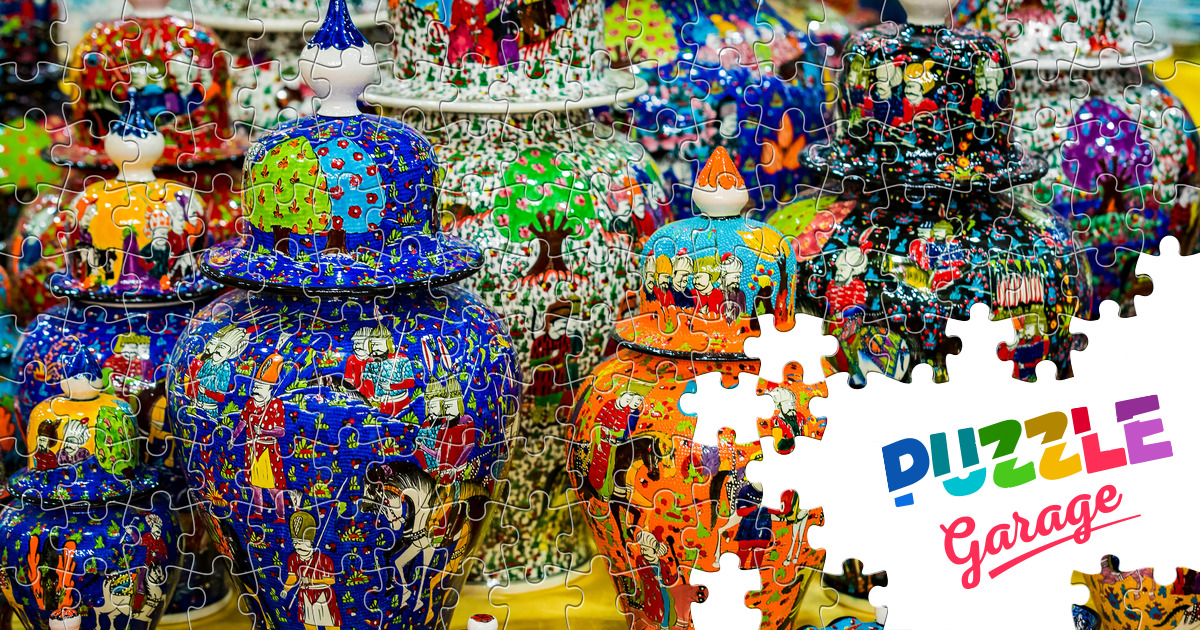 Turkish decorative ceramics Jigsaw Puzzle (Countries, Turkey) | Puzzle ...