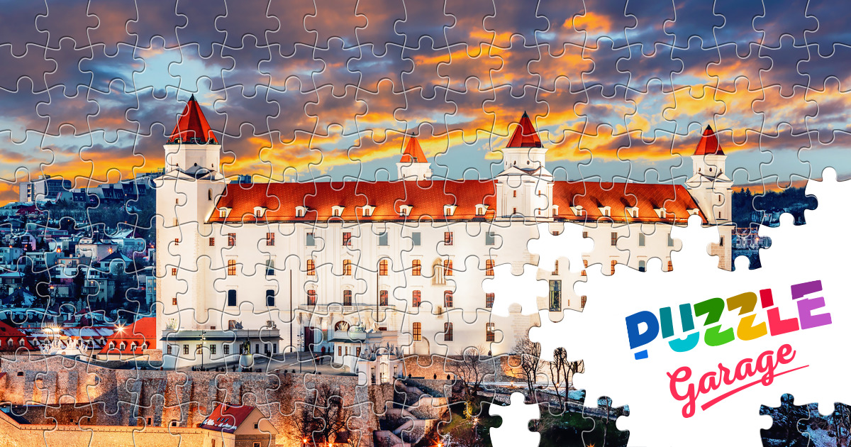 Bratislava castle at sunset Jigsaw Puzzle (Countries, Slovakia ...