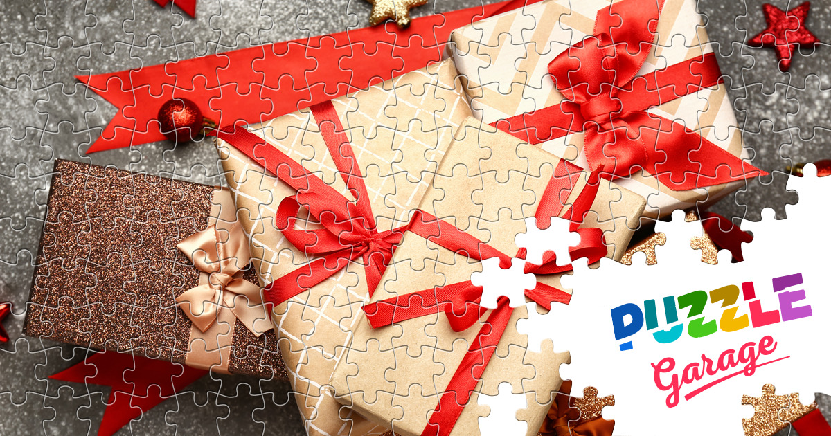 Christmas gift boxes Jigsaw Puzzle (Holidays, Christmas) | Puzzle Garage