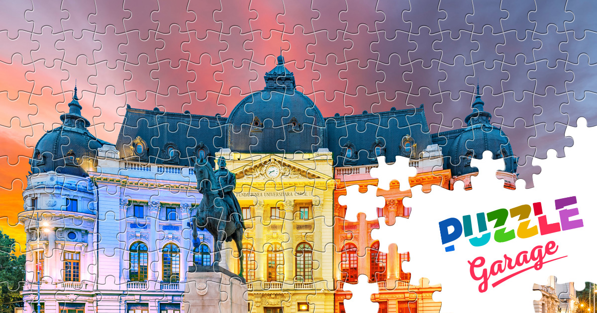 Central Library of the University of Bucharest Jigsaw Puzzle (Countries ...
