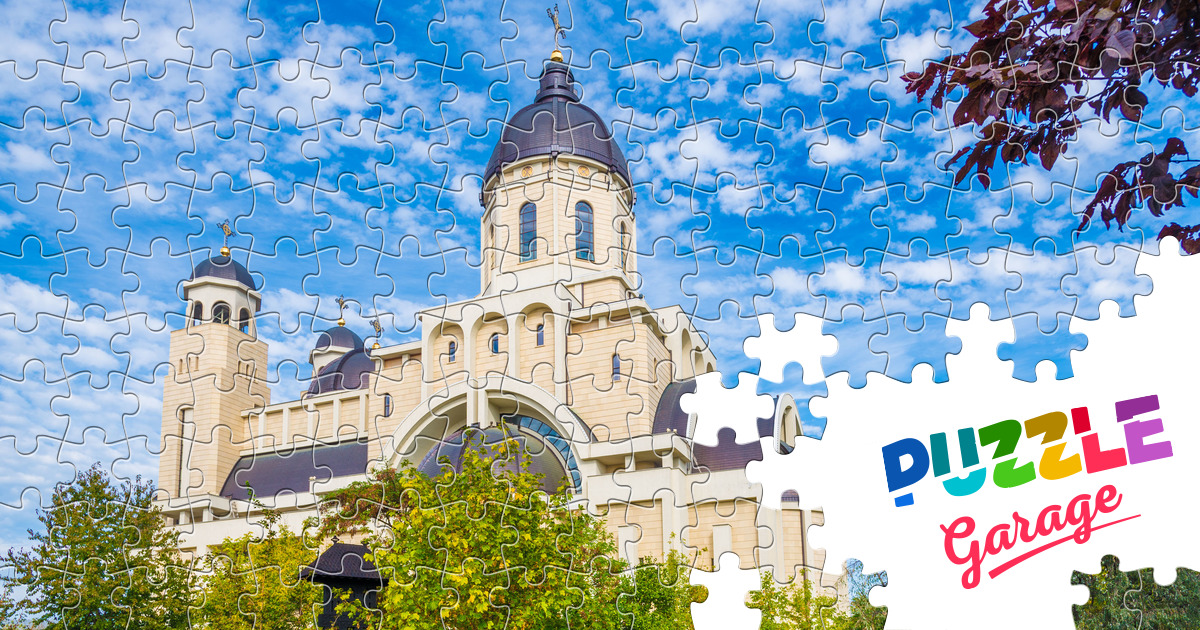 Ascension Cathedral in Bacau Jigsaw Puzzle (Countries, Romania ...
