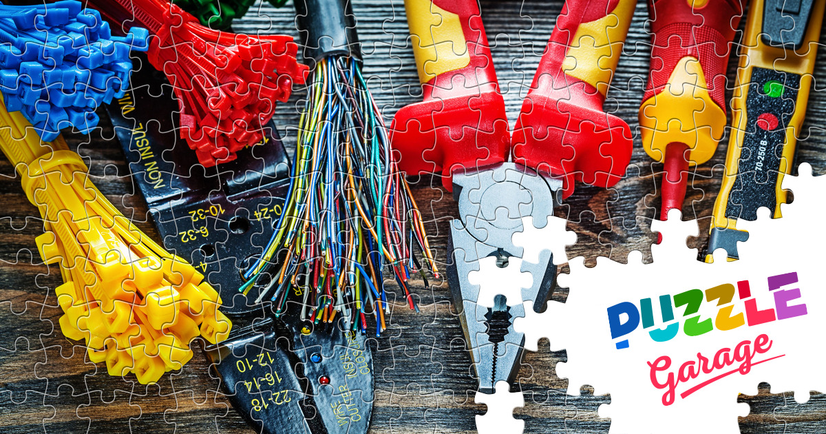Tools on wooden background Jigsaw Puzzle (Stuff, Tools) | Puzzle Garage