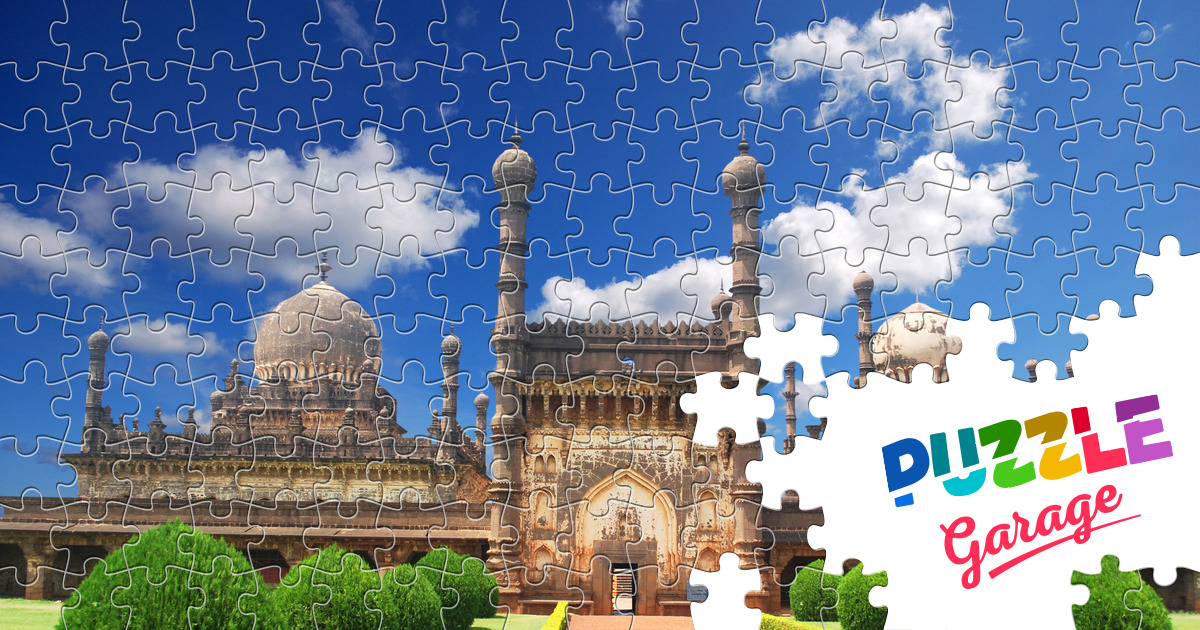 Mausoleum of Ibrahim Rauz Jigsaw Puzzle (Countries, India) | Puzzle Garage