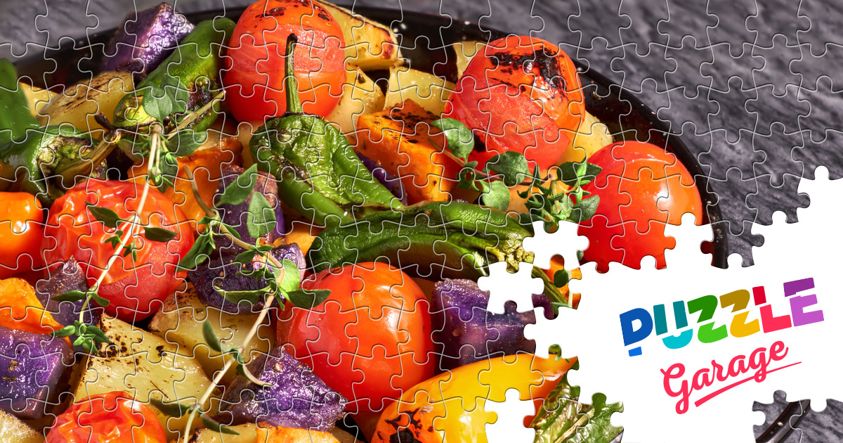 Grilled vegetables Jigsaw Puzzle (Home, Food) | Puzzle Garage