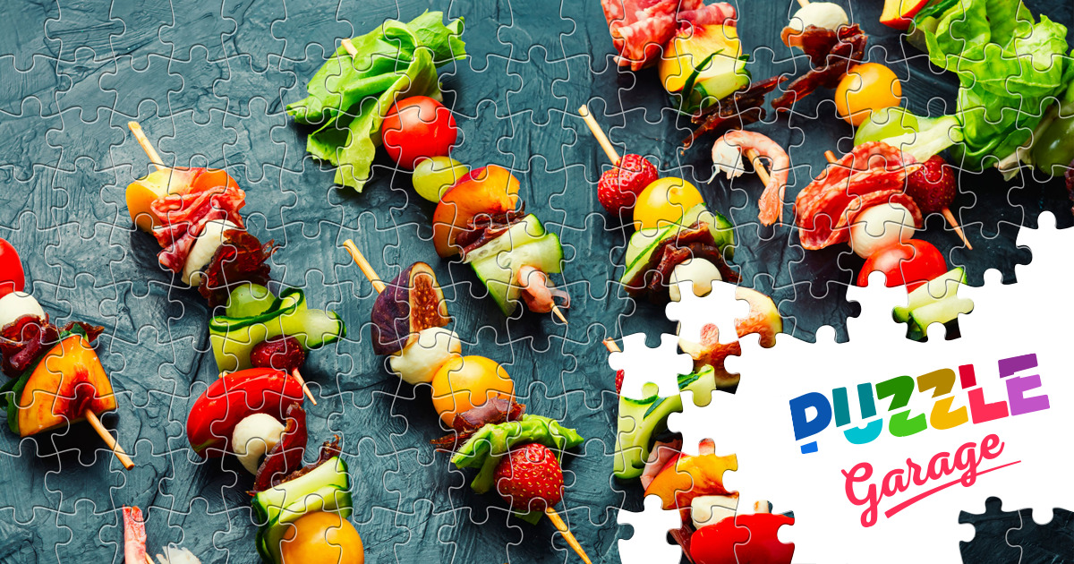 Snacks on skewers Jigsaw Puzzle (Home, Food) | Puzzle Garage