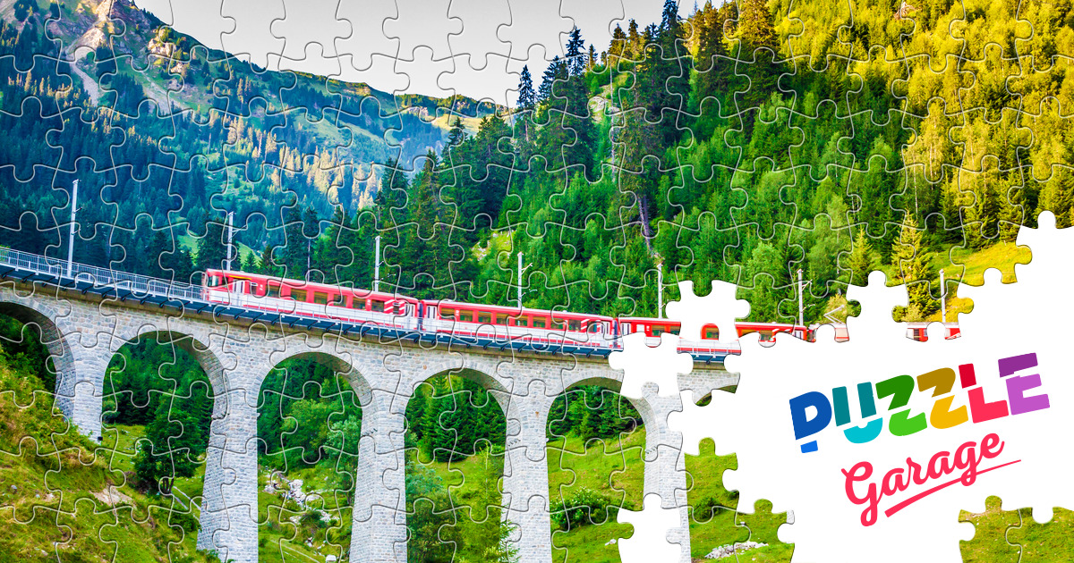 Swiss railway Jigsaw Puzzle (Countries, Switzerland) | Puzzle Garage