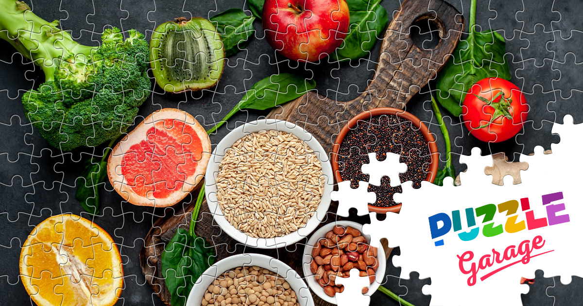 Grains, vegetables and fruits Jigsaw Puzzle (Plants, Vegetables ...