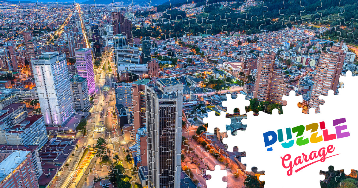 Evening Bogotá Jigsaw Puzzle (Countries, Colombia) | Puzzle Garage