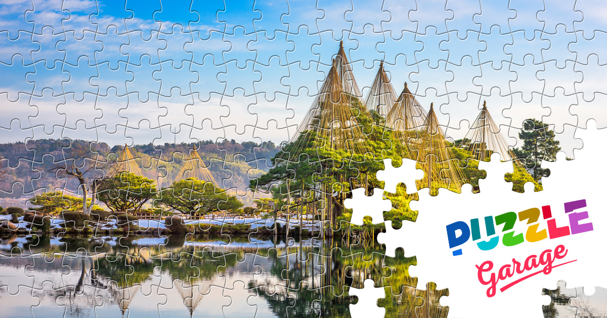 Kenroku-en park Jigsaw Puzzle (Countries, Japan) | Puzzle Garage