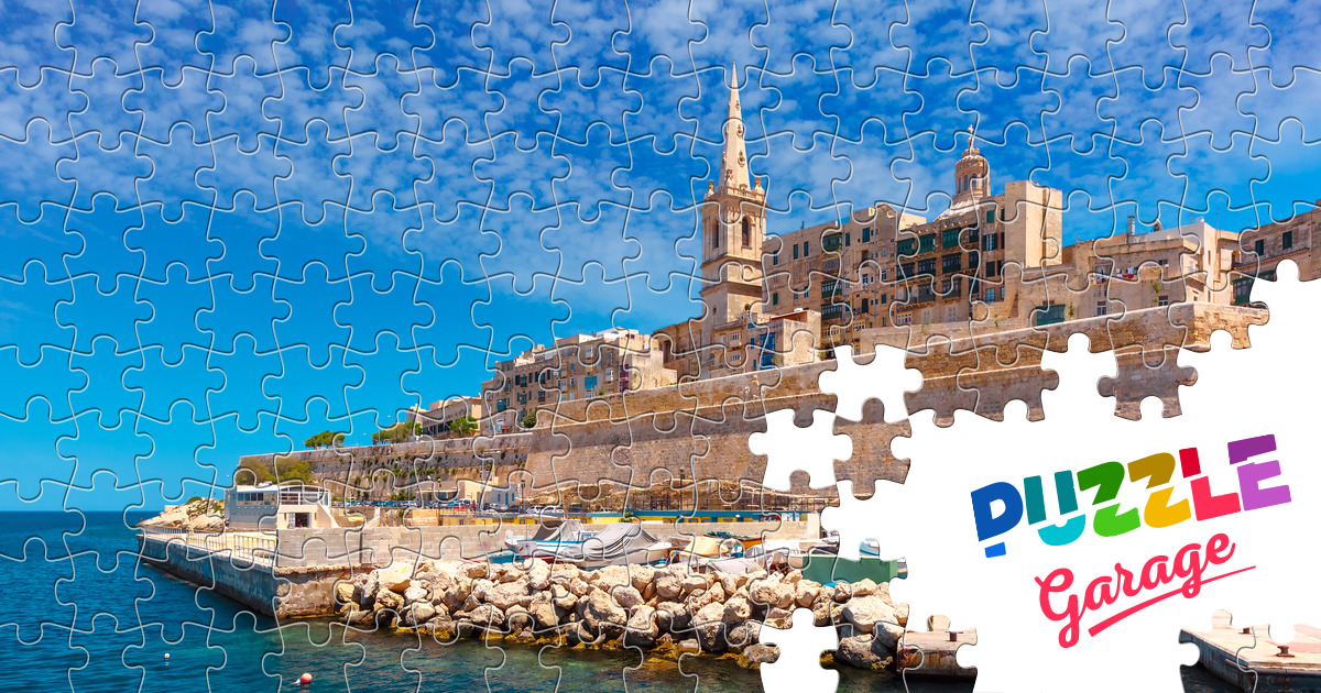 Walls of Valletta Jigsaw Puzzle (Countries, Malta) | Puzzle Garage