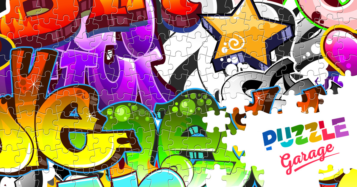 Street wall with graffiti Jigsaw Puzzle (Art, Graffiti) | Puzzle Garage