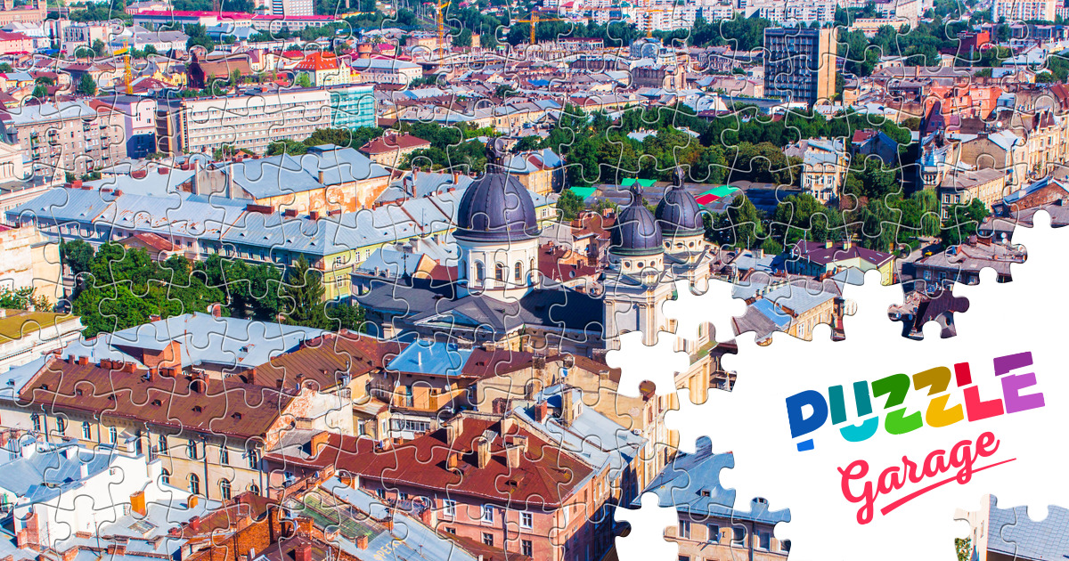 Center of Lviv Jigsaw Puzzle (Countries, Ukraine) | Puzzle Garage