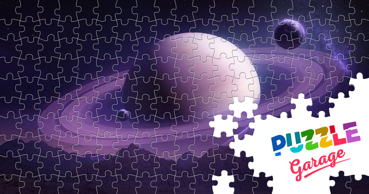 Planet Saturn Jigsaw Puzzle (Space, Cosmonautics) | Puzzle Garage