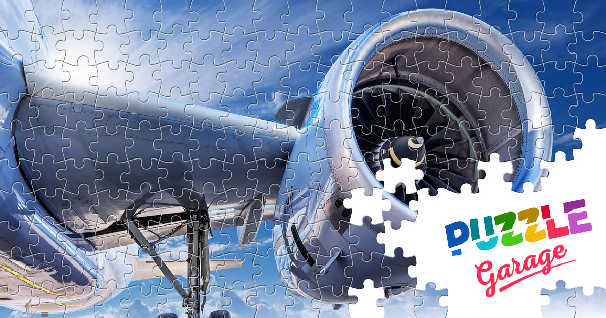 Turbofan aircraft engine Jigsaw Puzzle (Technics, Aviation) | Puzzle Garage