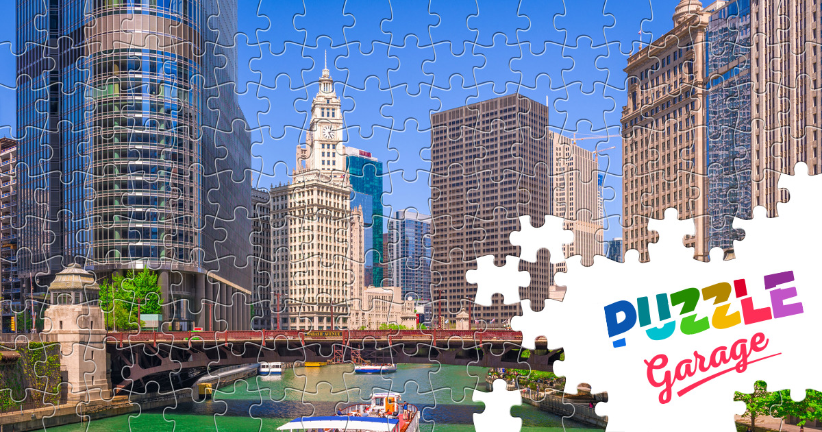 Chicago River view Jigsaw Puzzle (Countries, USA) | Puzzle Garage