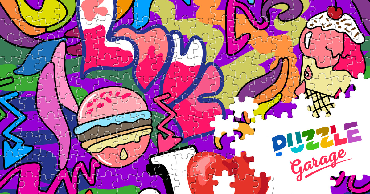 Colorful graffiti Jigsaw Puzzle (Art, Graffiti) | Puzzle Garage