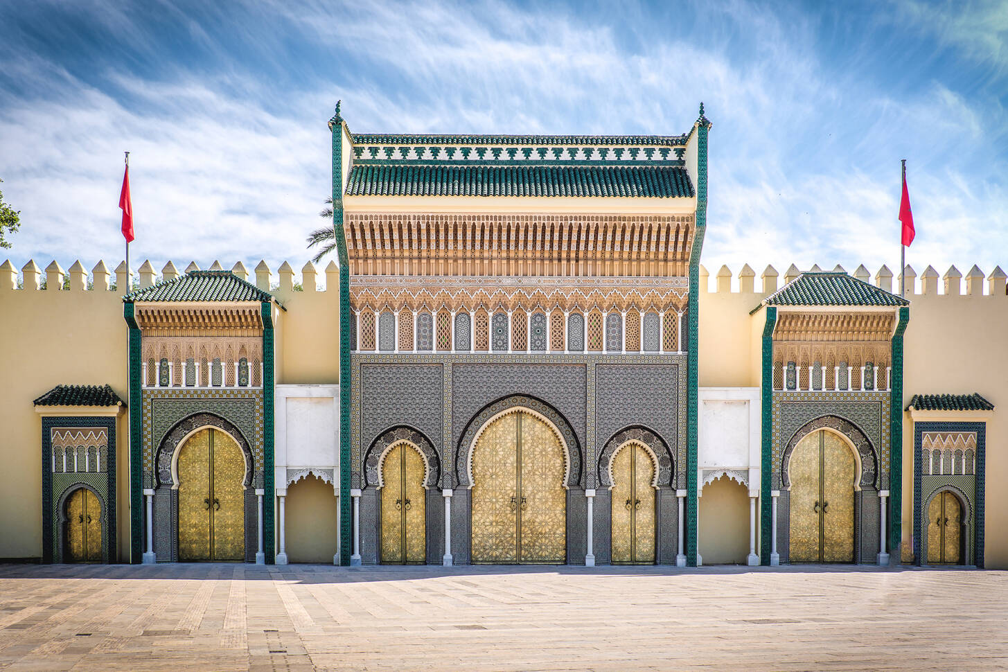 Main gate of the Royal Palace in Fez Jigsaw Puzzle (Countries, Morocco ...