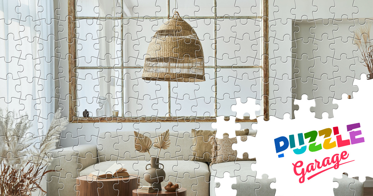 Living room with designer furniture Jigsaw Puzzle (Home, Interiors ...