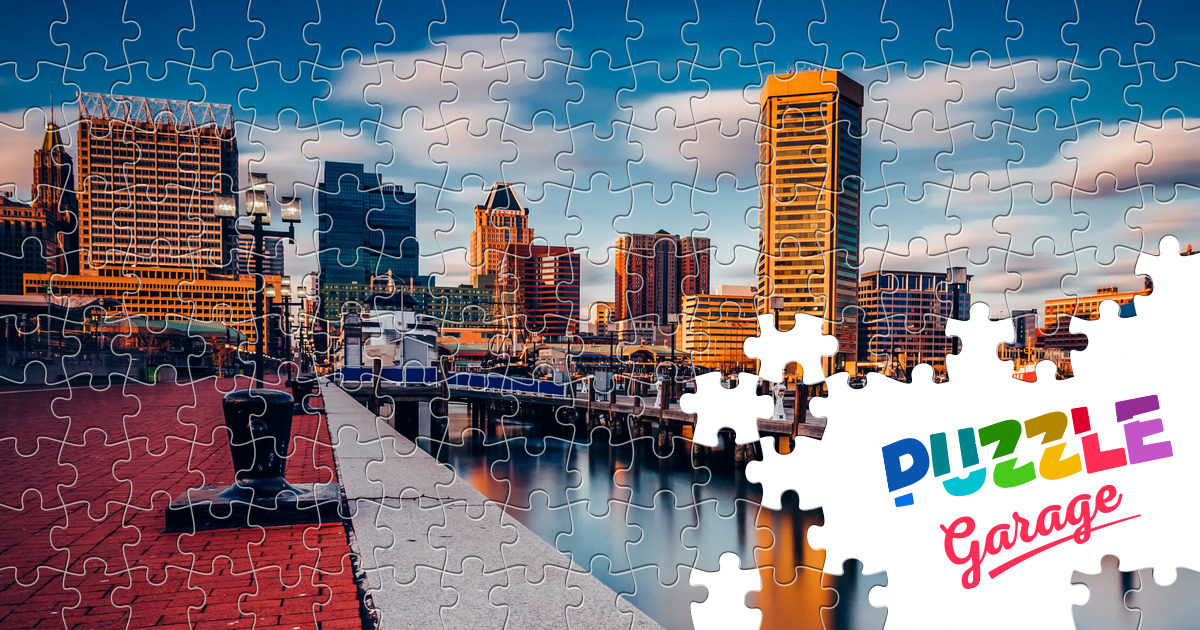 Embankment in Baltimore Jigsaw Puzzle (Countries, USA) | Puzzle Garage