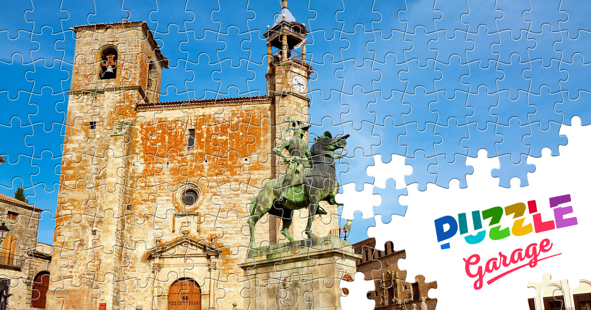 Equestrian Monument of Francisco Pizarro, Trujillo Jigsaw Puzzle ...