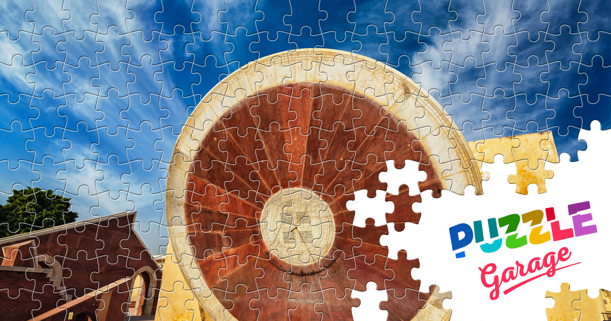 Sundial at Jantar Mantar Jigsaw Puzzle (Countries, India) | Puzzle Garage