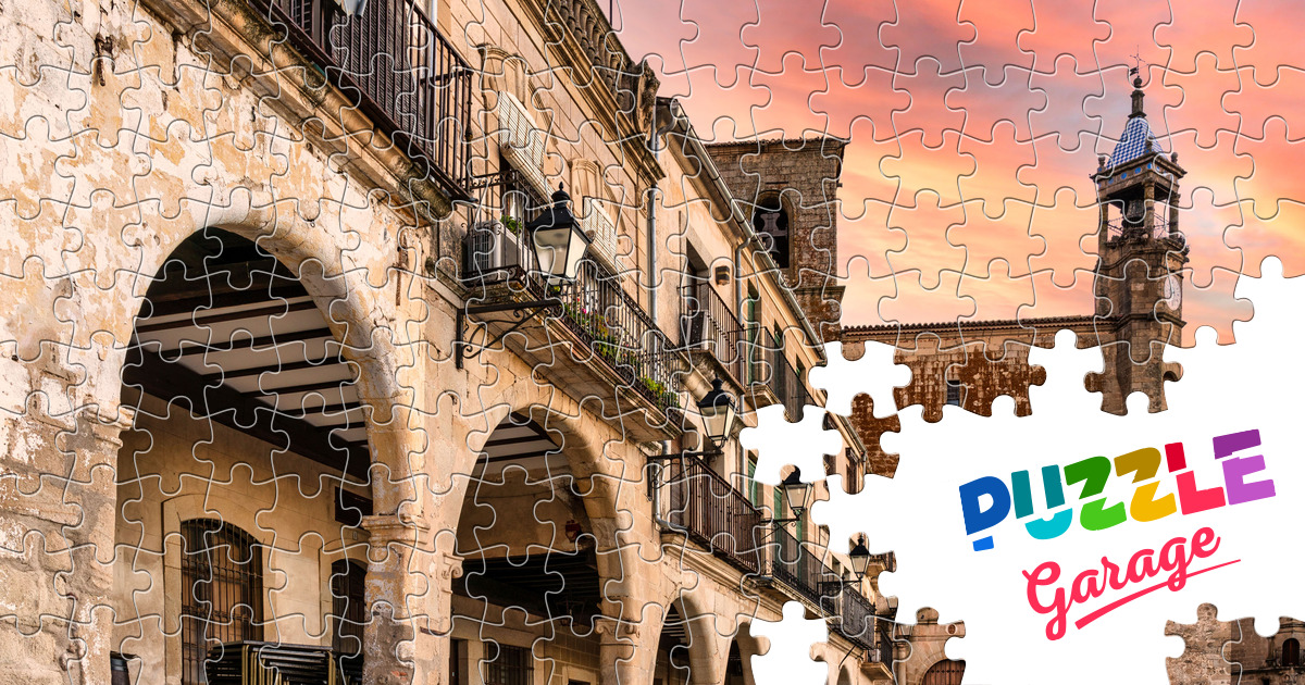Main square of Trujillo Jigsaw Puzzle (Countries, Spain) | Puzzle Garage