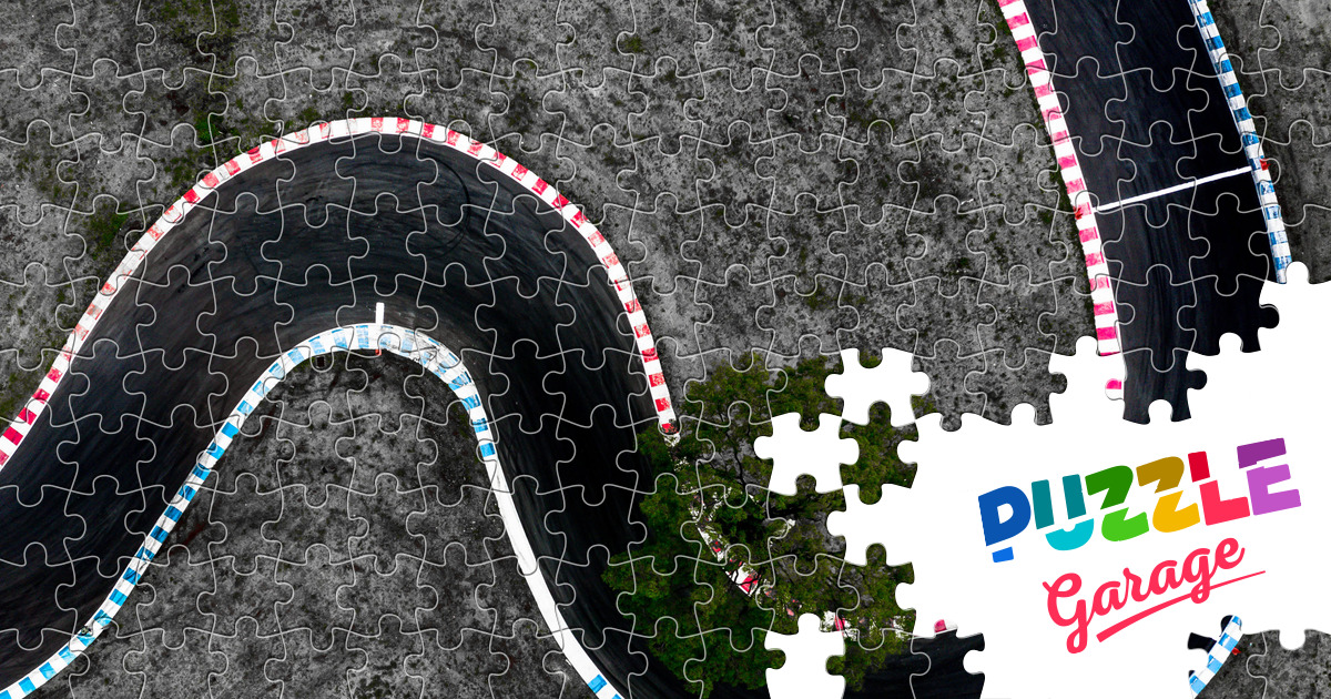 Top view of the race track Jigsaw Puzzle (Other, Aerial view) | Puzzle ...