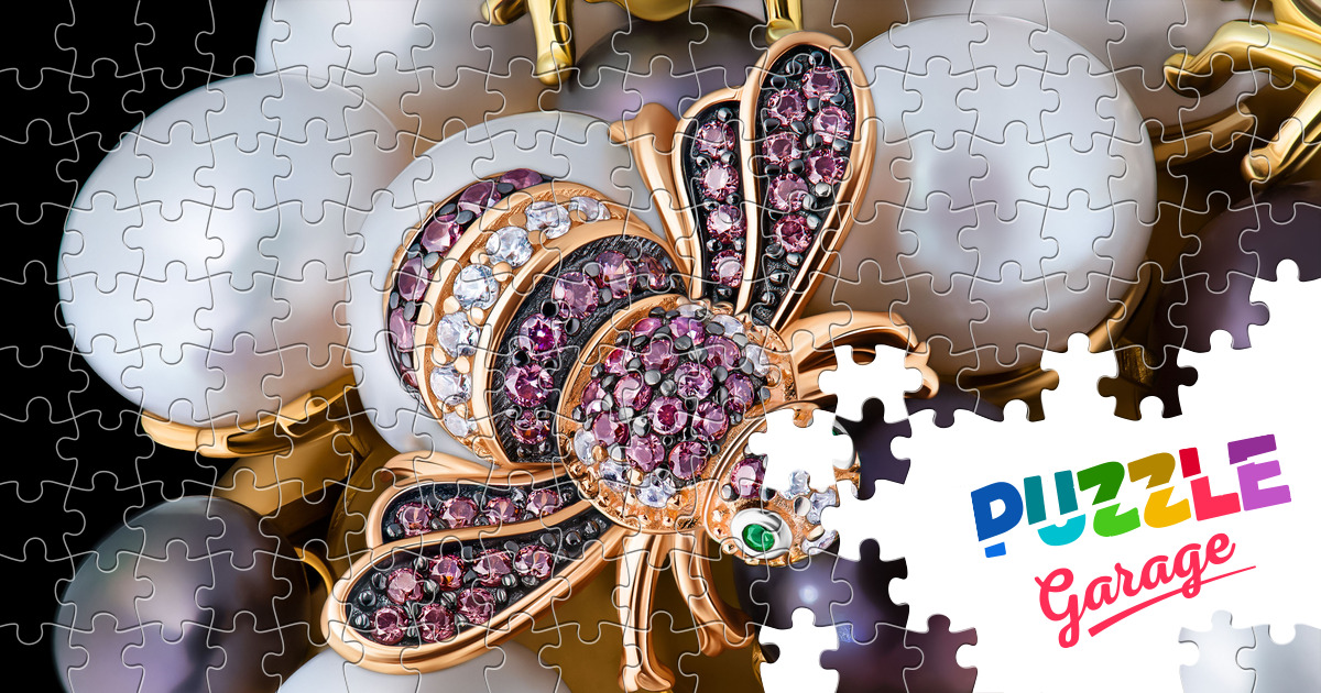 Bee with gems Jigsaw Puzzle (Stuff, Jewellery) | Puzzle Garage