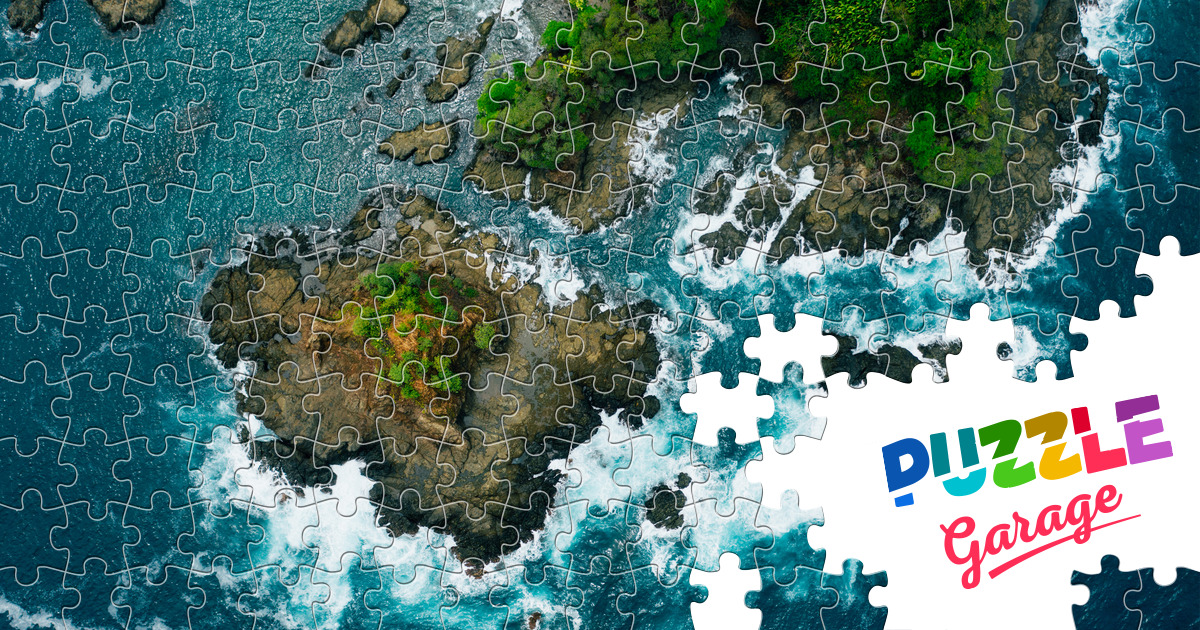 Island in Costa Rica Jigsaw Puzzle (Other, Aerial view) | Puzzle Garage