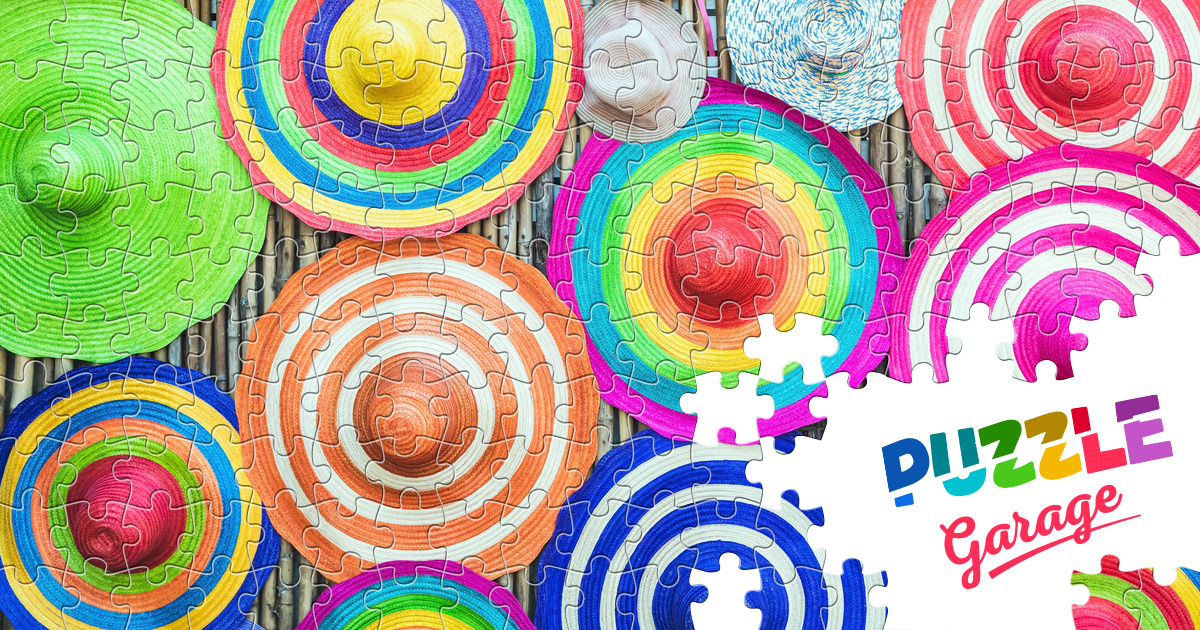 Beach hats Jigsaw Puzzle (Other, Collecting) | Puzzle Garage