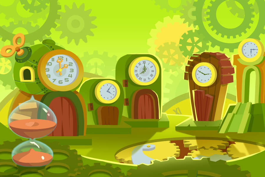 Multicolored alarm clocks Jigsaw Puzzle (For children, Cartoon ...