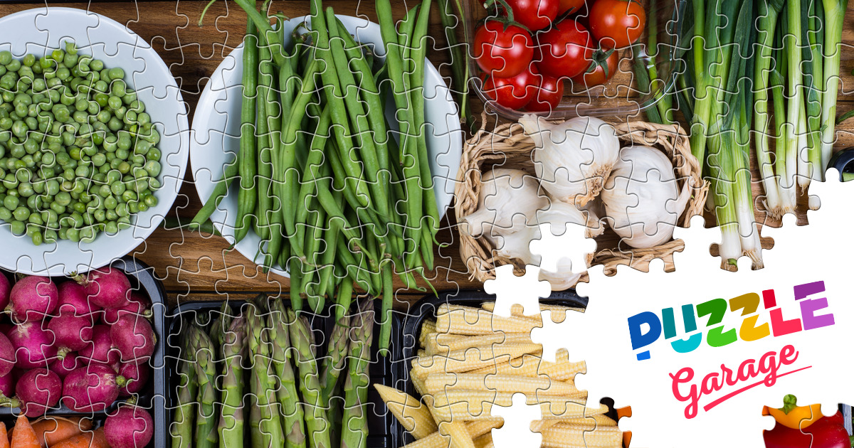 Set of fresh vegetables Jigsaw Puzzle (Plants, Vegetables) | Puzzle Garage