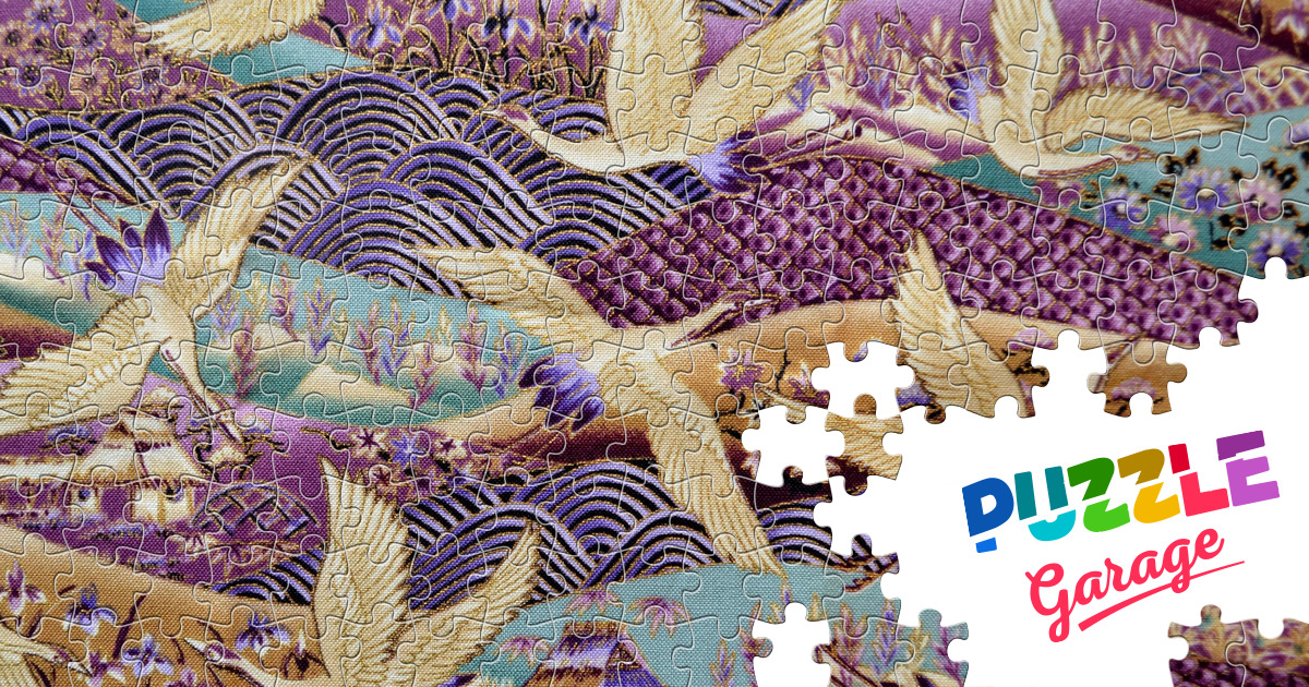 Japanese style fabric Jigsaw Puzzle (Countries, Japan) | Puzzle Garage
