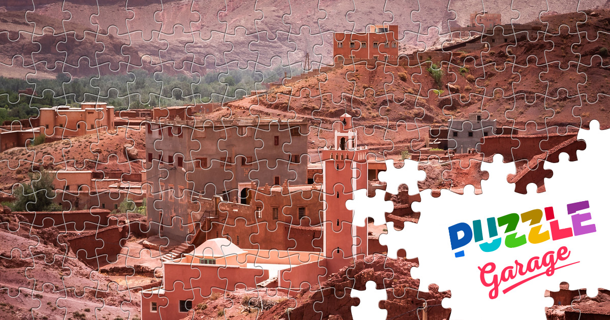 Mosque in Ouarzazate, Morocco Jigsaw Puzzle (Countries, Morocco ...