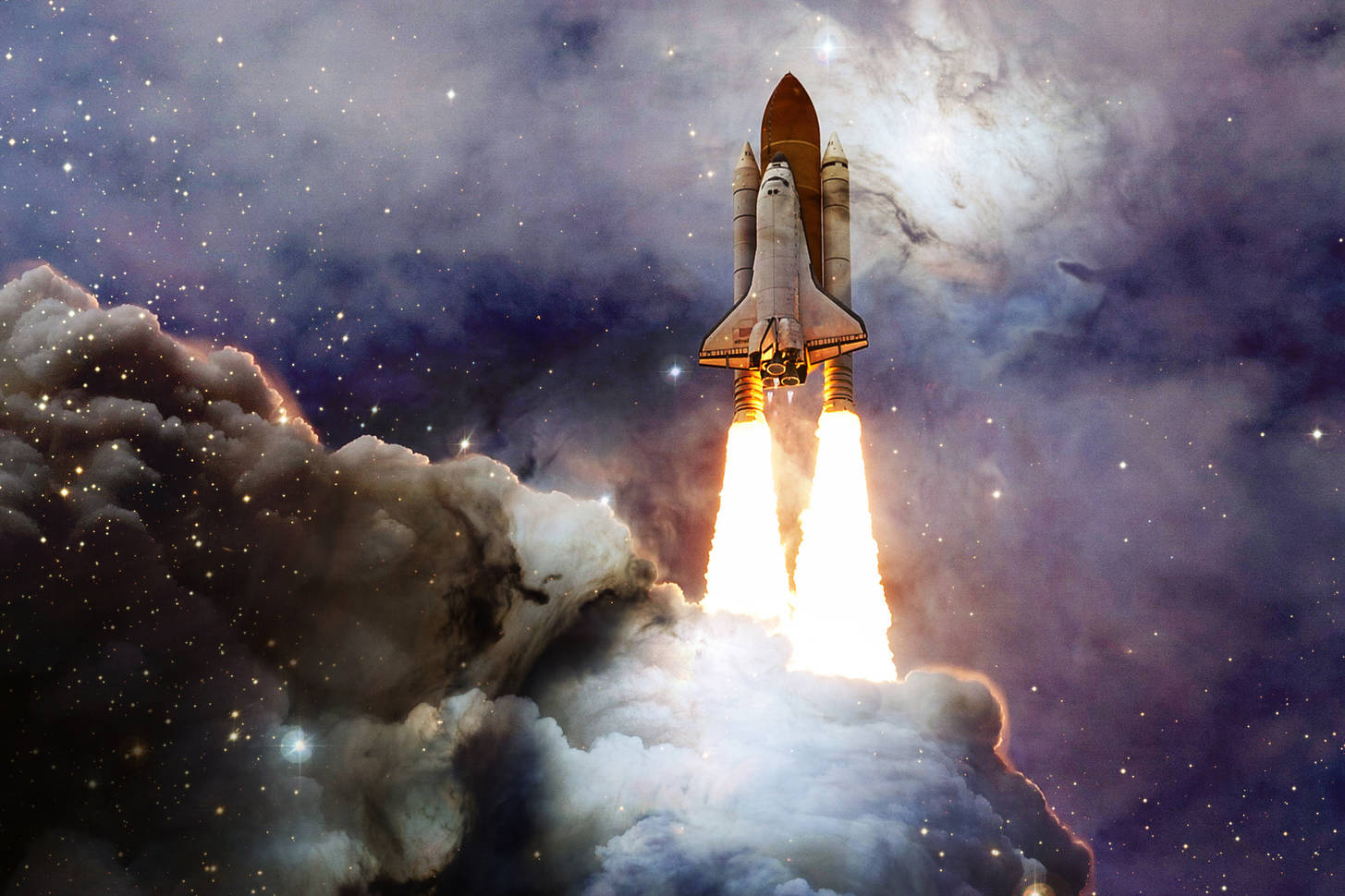 Shuttle taking off Jigsaw Puzzle (Space, Cosmonautics) | Puzzle Garage