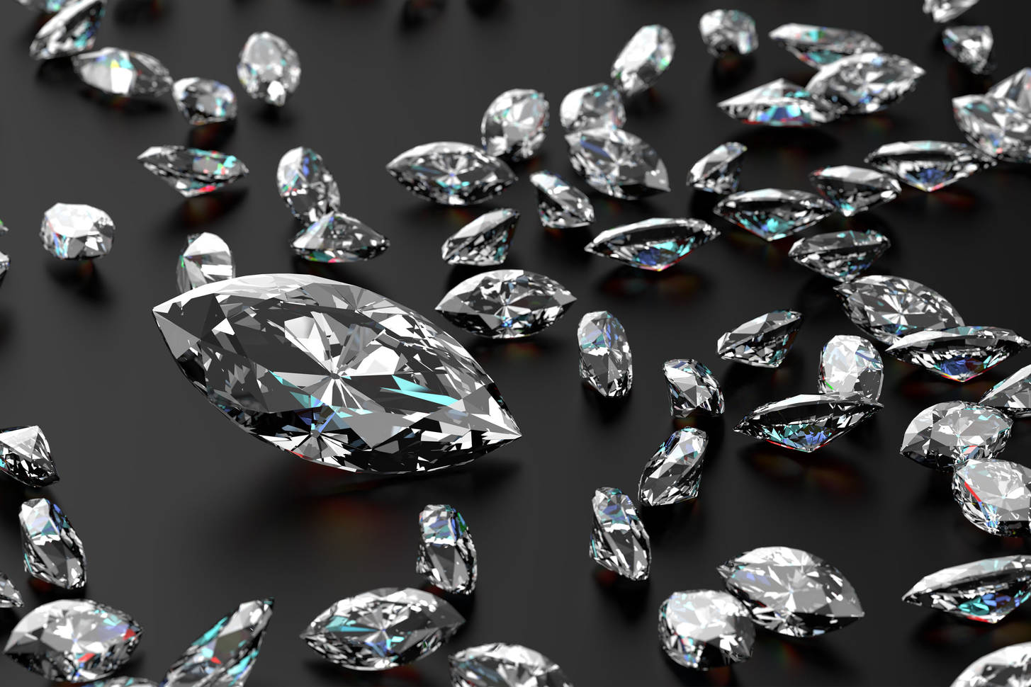 A scattering of diamonds Jigsaw Puzzle (Stuff, Jewellery) | Puzzle Garage