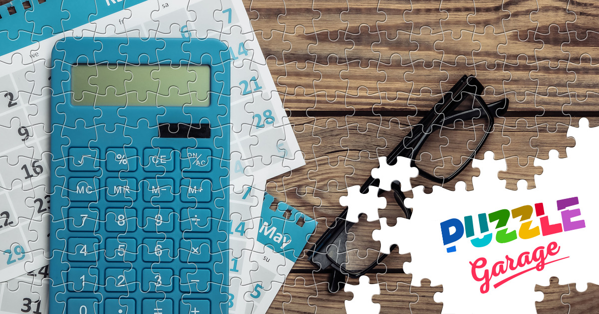 Calculator, calendar and glasses Jigsaw Puzzle (Stuff, Electronics ...