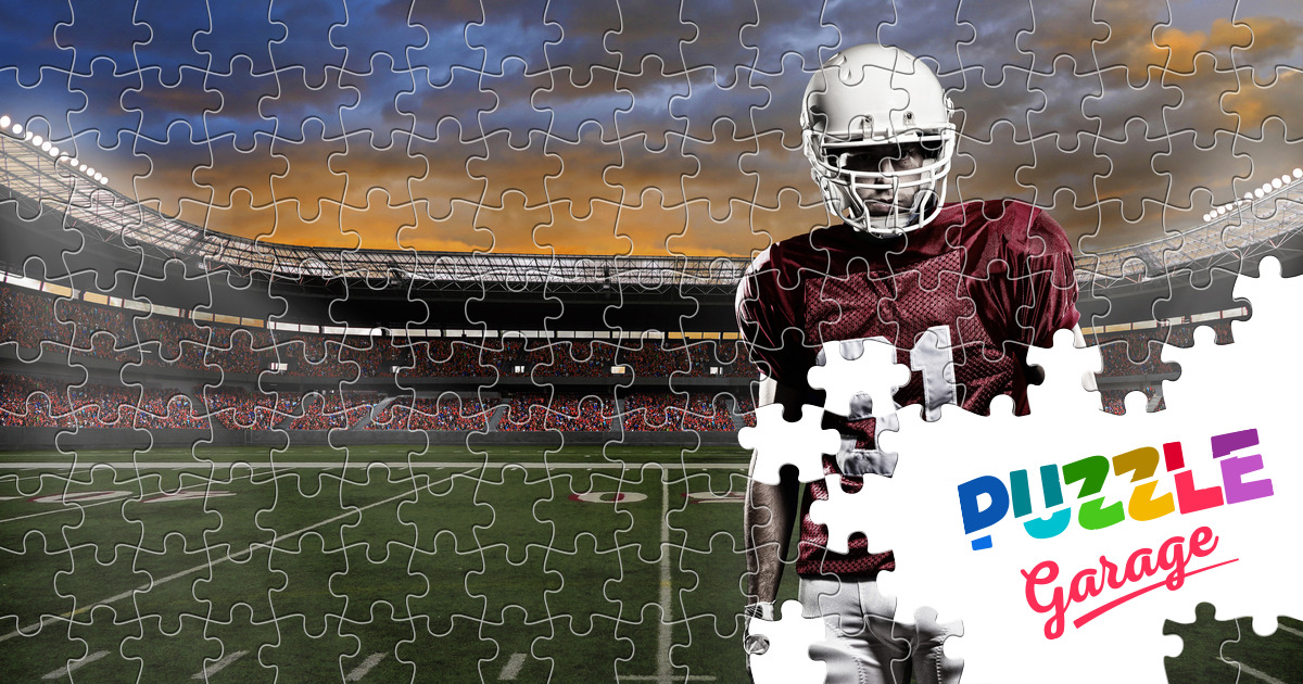 Football player at the stadium Jigsaw Puzzle (Sport, American Football ...